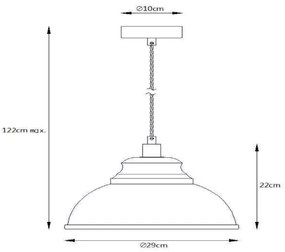 Lucide 34400/29/38 - Závěsné svítidlo ISLA 1xE14/40W/230V krémová