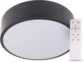 T-LED SMART TUYA Černé LED stropní svítidlo kulaté 300mm 24W CCT s DO 105460