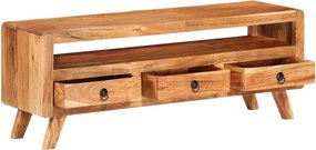 TV stolek 110 x 30 x 40 cm masivní akáciové dřevo 337065