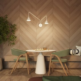 Sollux Lighting Nástěnné svítidlo NOX 2 béžové s vypínačem