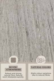 Hanse Home, Kusový koberec Handloom 105960 Dhaka Ivory White, 80x150, bílá, chodba / předsíň