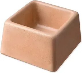 BE-MI Miska beton čtvercová / Miska pro hlodavce / Beton / 8 x 8 cm