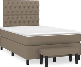 Box spring postel s matrací taupe 120x200 cm textil 3136825