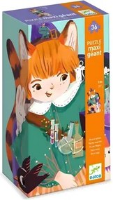 DJECO Podlahové obrysové puzzle Čaroděj Pio / 36 dílků / 100 cm