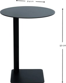 Ocelový kulatý odkládací stolek ø 40 cm Sunny – Spinder Design