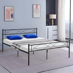 Kovová postel STELVIA 180x200 s roštem Kondela 0000407896