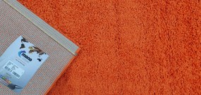 Mono Carpet, Kusový koberec Efor Shaggy 3419 Orange, 80x150, oranžová, ložnice
