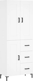 Skříň highboard bílá 69,5 x 34 x 180 cm kompozitní dřevo 3200001