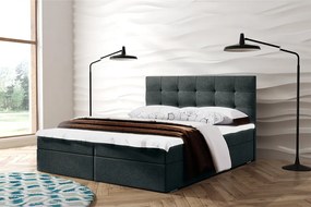 Eka Kontinentální čalouněná postel OSLO (120x200 cm) Barva látky Trinity: (2303) Světlá béžová