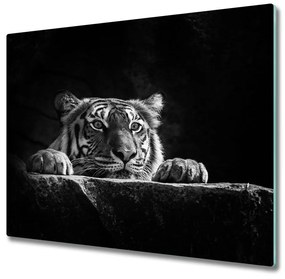 Skleněná krájecí deska tygr 60x52 cm