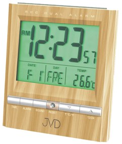 Rádiem řízený digitální budík JVD RB92.4 s měřením vnitřní teploty