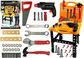LEAN Toys Velká sada pro kutily, rozkládací v kufříku