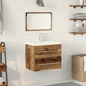 Skříňka pod umyvadlo 2 ks Staré dřevo 60 x 38,5 x 48 cm 3332496