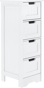 4-šuplíková komoda, bílá, ATENE TYP 7