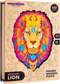 Puzzle Puzzler dřevěné, barevné - Legendární lev [6950344]
