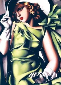 EUROGRAPHICS Puzzle Dívka v zeleném / 1000 dílků / 67,6 × 48,9 cm