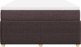 Box spring postel s matrací tmavě hnědá 140x190 cm textil 3285570