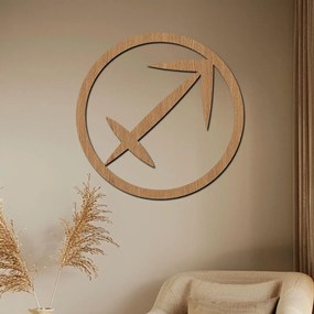 dřevo života Dřevěný obraz znamení zvěrokruhu Střelec Rozměry (cm): 40x40, Barevný vzor: Bílá