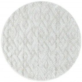 Ayyildiz koberce Kusový koberec Pisa 4708 Cream kruh ROZMĚR: 200x200 (průměr) kruh