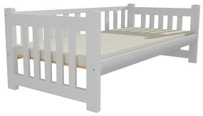 Dětská postel masiv 035 borovice masiv 80 x 200 cm bílá