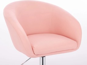 LuxuryForm Židle VENICE na zlatém kříži - růžová