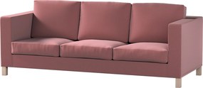 Potah na pohovku IKEA  Karlanda 3-místná nerozkládací, krátký barva fialová látka sametová