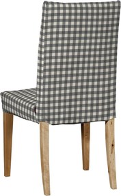Potah na židli IKEA  Henriksdal, krátký barva šedá látka vzorované