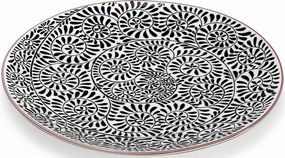 Dezertní talíř Tue 21,5 cm černo-bílý