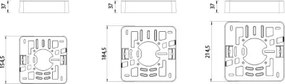 LED podhledové svítidlo Panlux SQUARE 24W IP66 4000K stmívatelné PN14300021