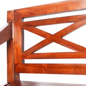 Lavice Batavia 123 cm masivní mahagon tmavě hnědá 337079