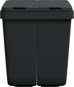 Dvojitý odpadkový koš antracitový 2 x 25 l 154982