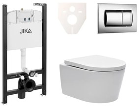 Cenově zvýhodněný závěsný WC set Jika do lehkých stěn / předstěnová montáž+ WC SAT Brevis SIKOJSW2