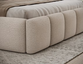 Postel Edvige + Dřevěný rám + plynový výtah + kontejner 180x200