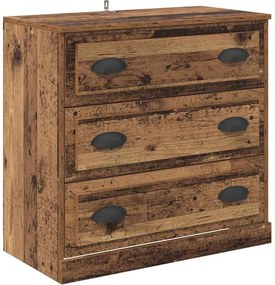 Konzole 2 ks Staré dřevo 70 x 35,5 x 67,5 cm Kompozitní dřevo 3402653
