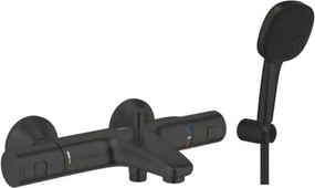 Vanová baterie Grohe se sprchovým setem 150 mm matná černá GBAL5