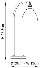 Endon 91740 - Stolní lampa HANSEN 1xE14/40W/230V matný chrom