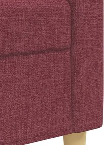 2dílná sedací souprava vínová textil 3278325