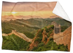 Deka Čínská zeď (Rozměr : 150 x 120 cm, Podšití beránkem: ANO)