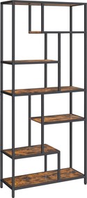 XXXLutz REGÁL, hnědá, černá, 80/180/30 cm Boxxx - Online Only regály & police - 002543007014
