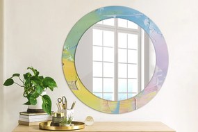 Kulaté dekorativní zrcadlo Textura oleje fi 60 cm