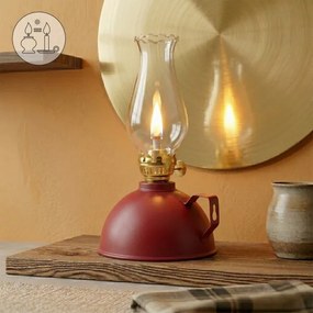 BRILAGI - Petrolejová lampa MERLIN červená