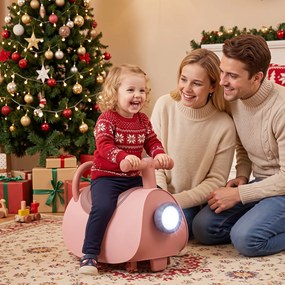 Costway Dětské pojízdné autíčko s hudbou a LED světly pojízdné