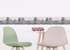 Dětská samolepící bordura na zeď Dino | 5 m x 9.7 cm | DWBD8137