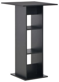 vidaXL Barový stůl černý 60 x 60 x 110 cm