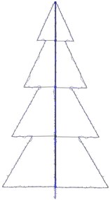 vidaXL Vánoční stromek kužel 360 LED diod dovnitř i ven 143 x 250 cm