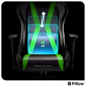 Herní židle Diablo X-Horn 2.0 Normal Size: Černo-zelená Diablochairs