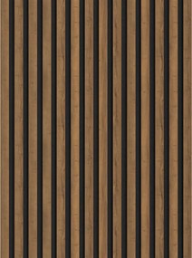 Mexen Lam-F, akustické stěnové lamely 275 × 31,5 cm, filc 6 mm, dub moka, S105-275317-2812-074