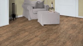 Tajima, Vinylová podlaha lepená Tajima Classic Ambiente 6609 hnědá, 1219,2 x 177,8 mm