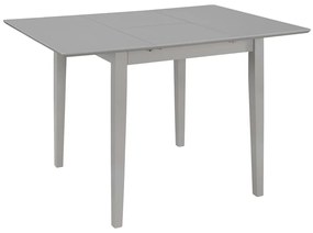 Rozkládací jídelní stůl šedý (80–120) x 80 x 74 cm MDF