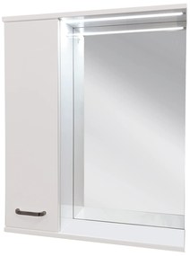 Armatura Zrcadlová skříňka s LED STRIP osvětlením 50 - LEVÁ,    1695-202-750 SELLA SILVER 50 L